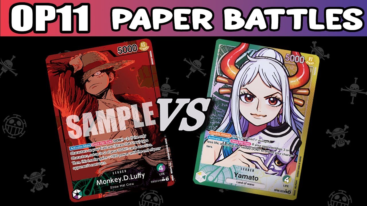 [OP11] Yamato Starter Deck! GP Luffy vs Yamato - YouTube