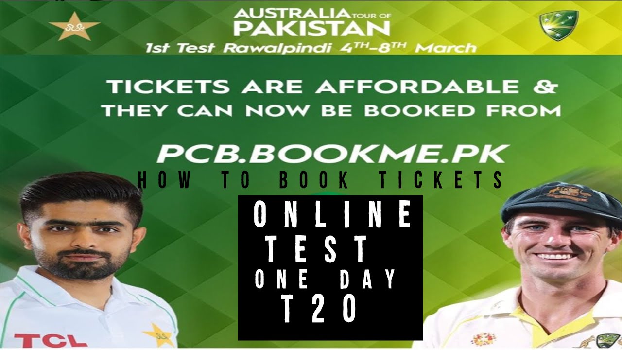 How to Book Tickets ? | Pakistan Vs Australia | #PCB #Pakistan #Cricket ...