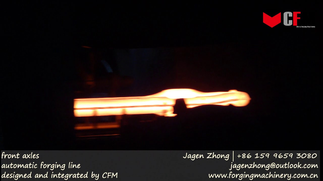 front axles automatic forging line designed and integrated by CFM - YouTube