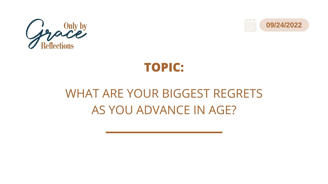 24 SEPTEMBER 2022 - ONLY BY GRACE REFLECTIONS - YouTube