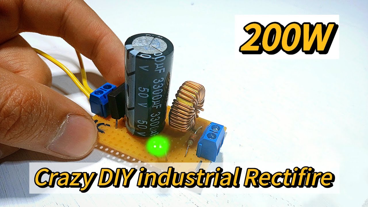 Unbelievable! Build This Industrial Rectifier at Home! (CRAZY DIY) just ...