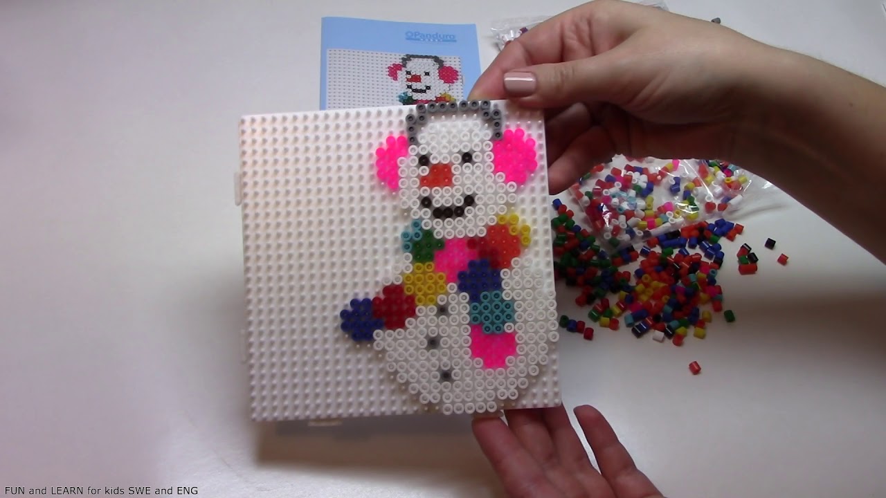 Perler bead snowman tutorial - Hama beads - YouTube