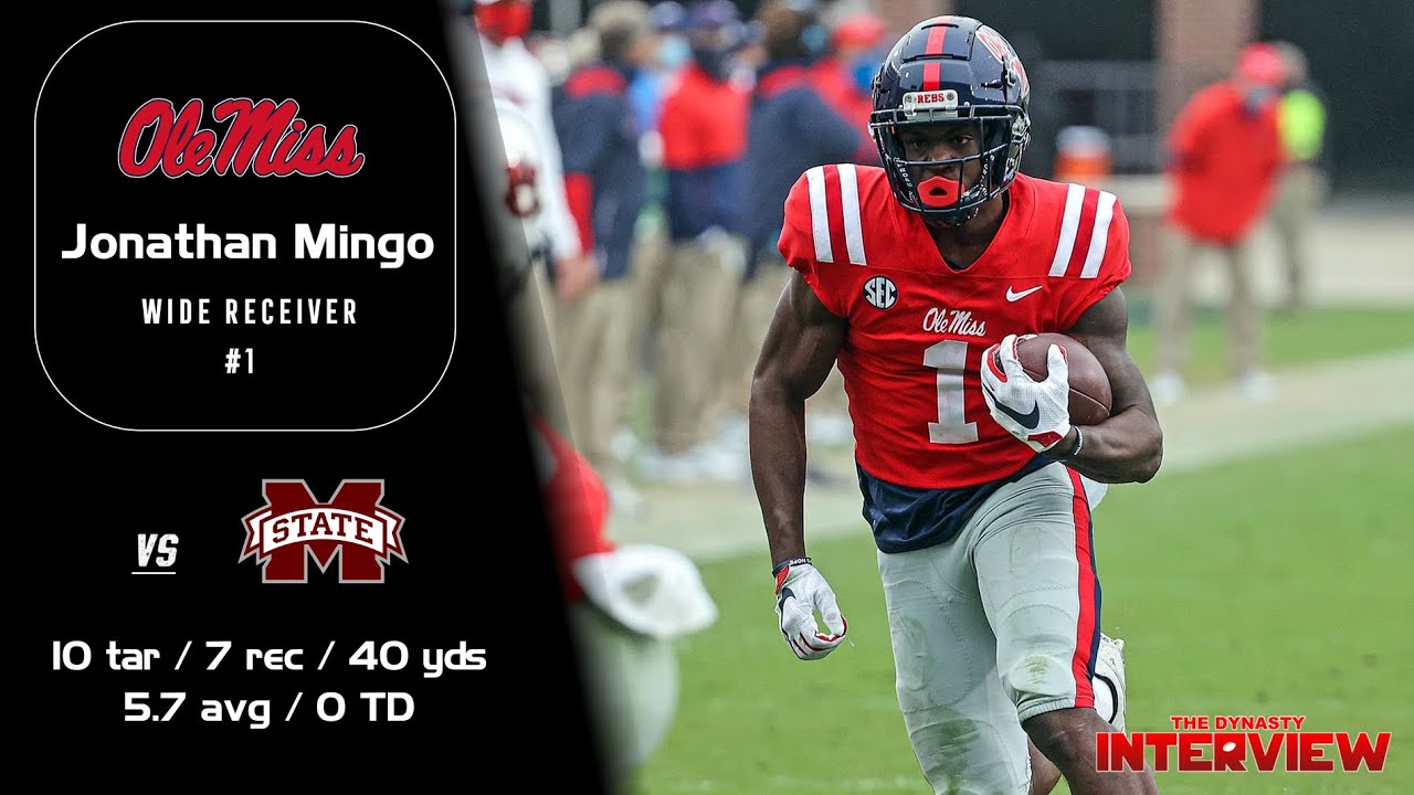 Jonathan Mingo - Ole Miss WR #1 vs Mississippi State (2022) - YouTube