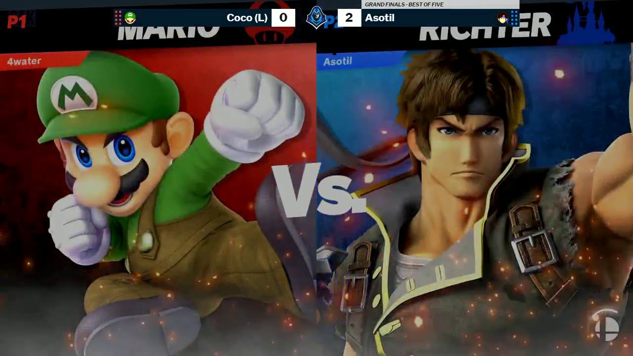 PURE Smash 20 Grand Finals - Asotil (Richter) vs Coco (Mario) - YouTube