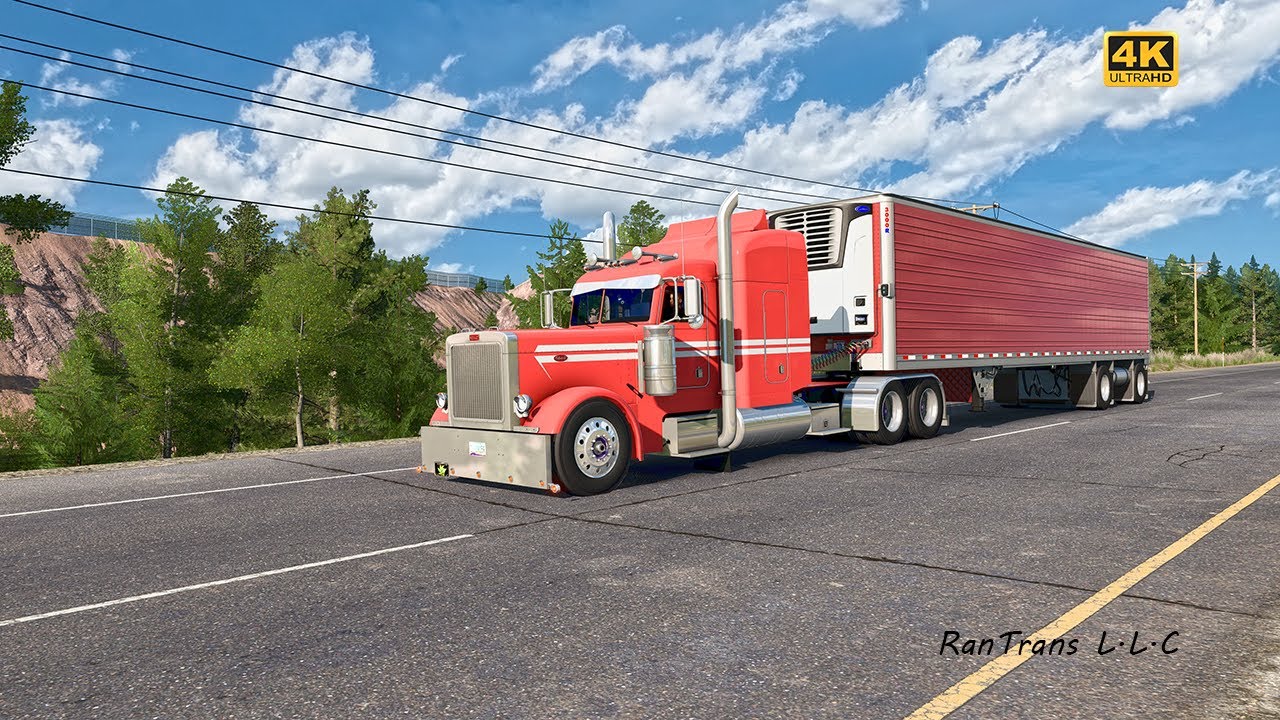 Peterbilt 379 Blueline - American Truck Simulator - Utility 3000R - 4K ...
