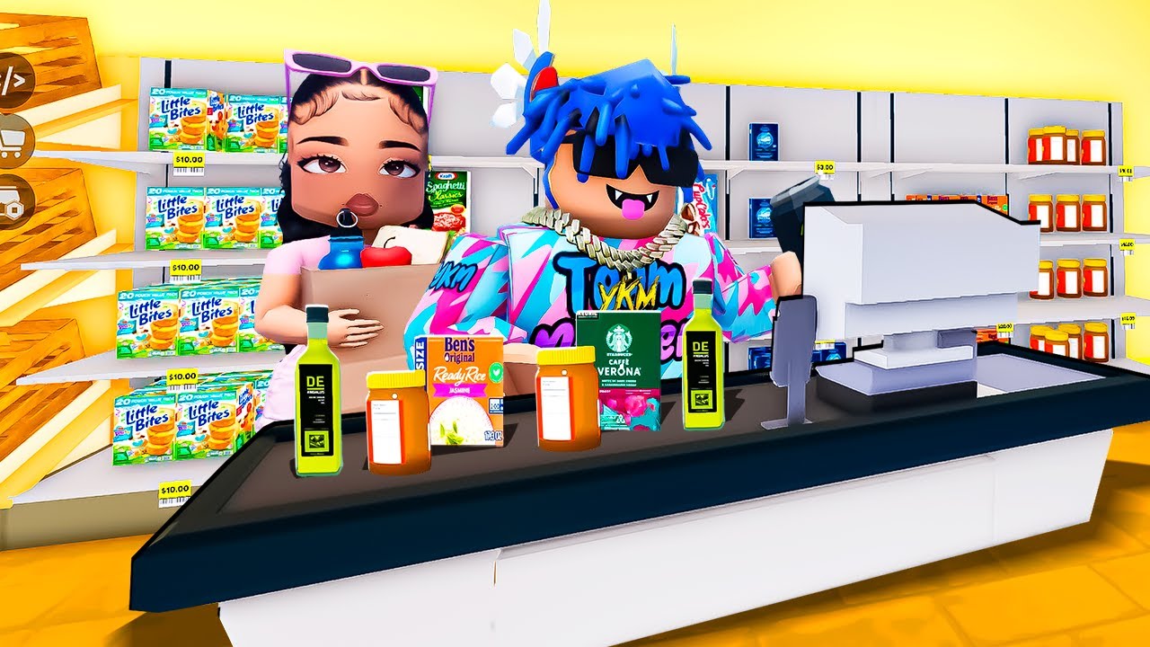 We Opened a GROCERY Store In Roblox! - YouTube