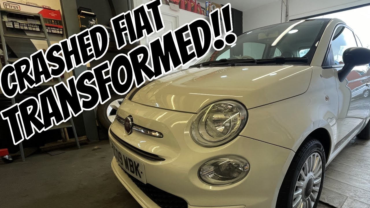 Salvage Fiat 500 is complete! FAILED wrap attempt! - YouTube