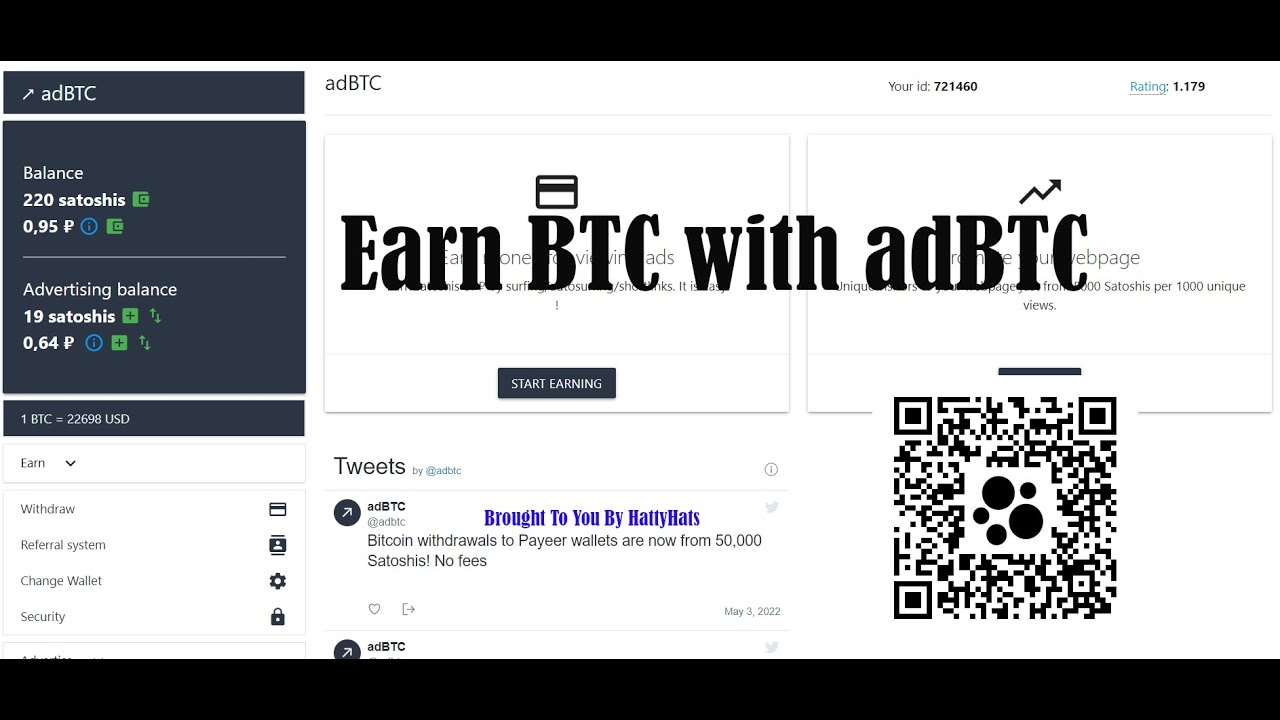 Earn BTC with adBTC - YouTube
