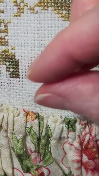 Loop Start Method for cross stitch. The easiest way to start 2 strand ...