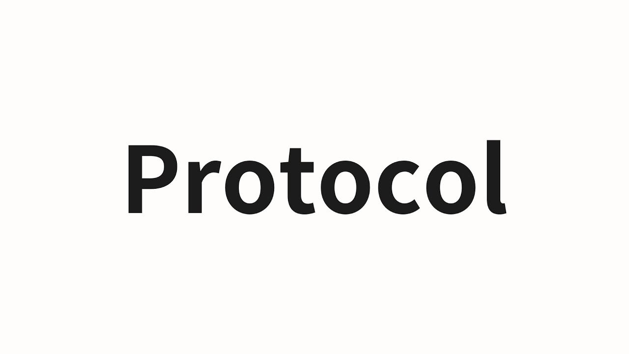 How to pronounce Protocol | Protocol (Protocol in Chinese) - YouTube
