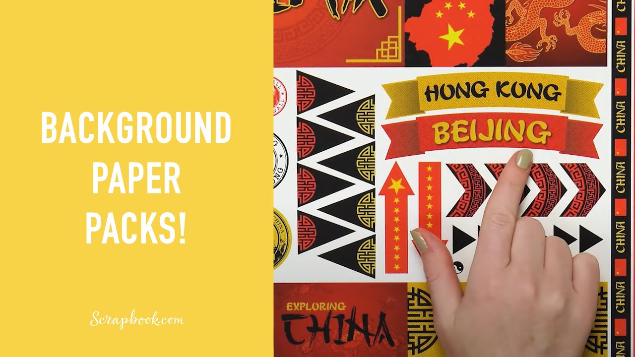 Beautiful Background Paper Packs! | Reminisce - YouTube