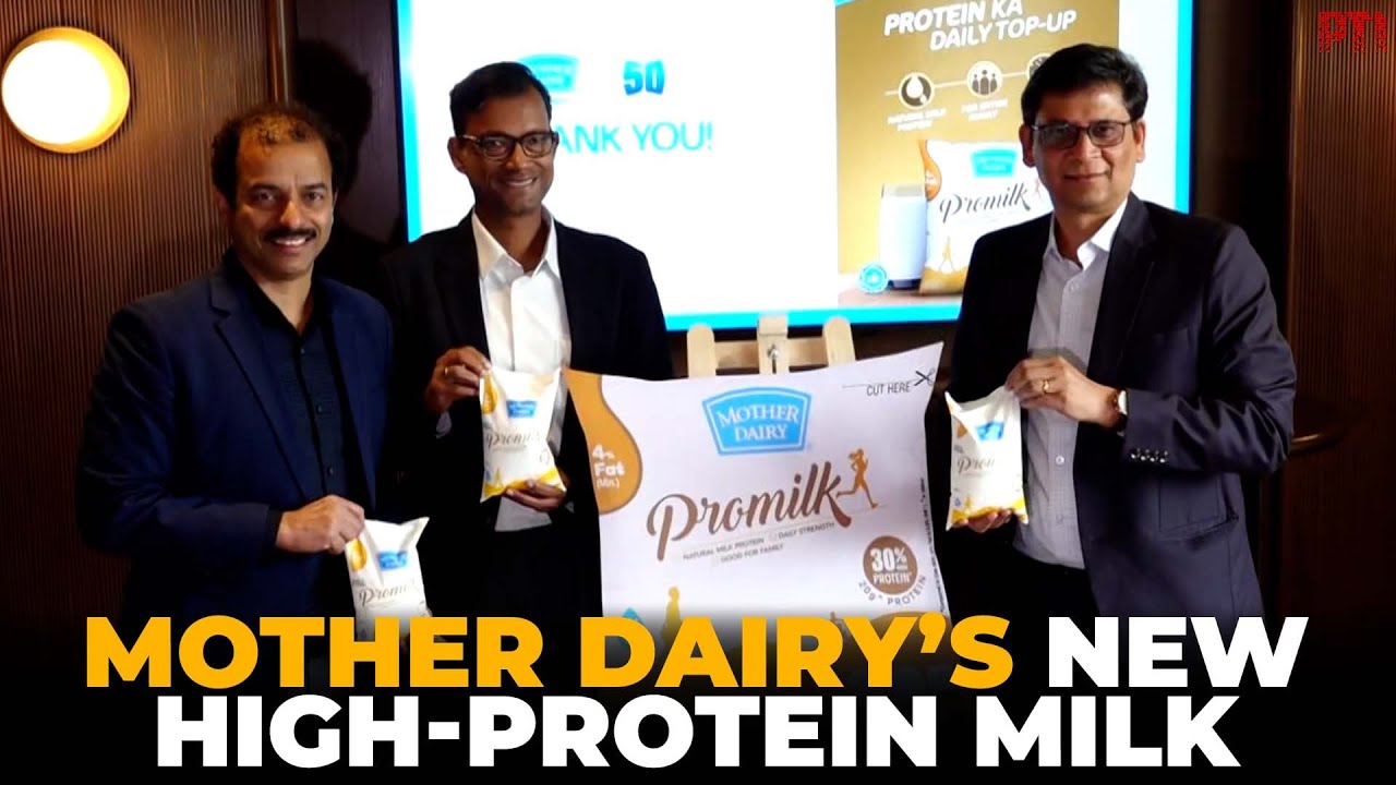 Mother Dairy launches high-protein milk ‘Promilk’ in Delhi-NCR - YouTube
