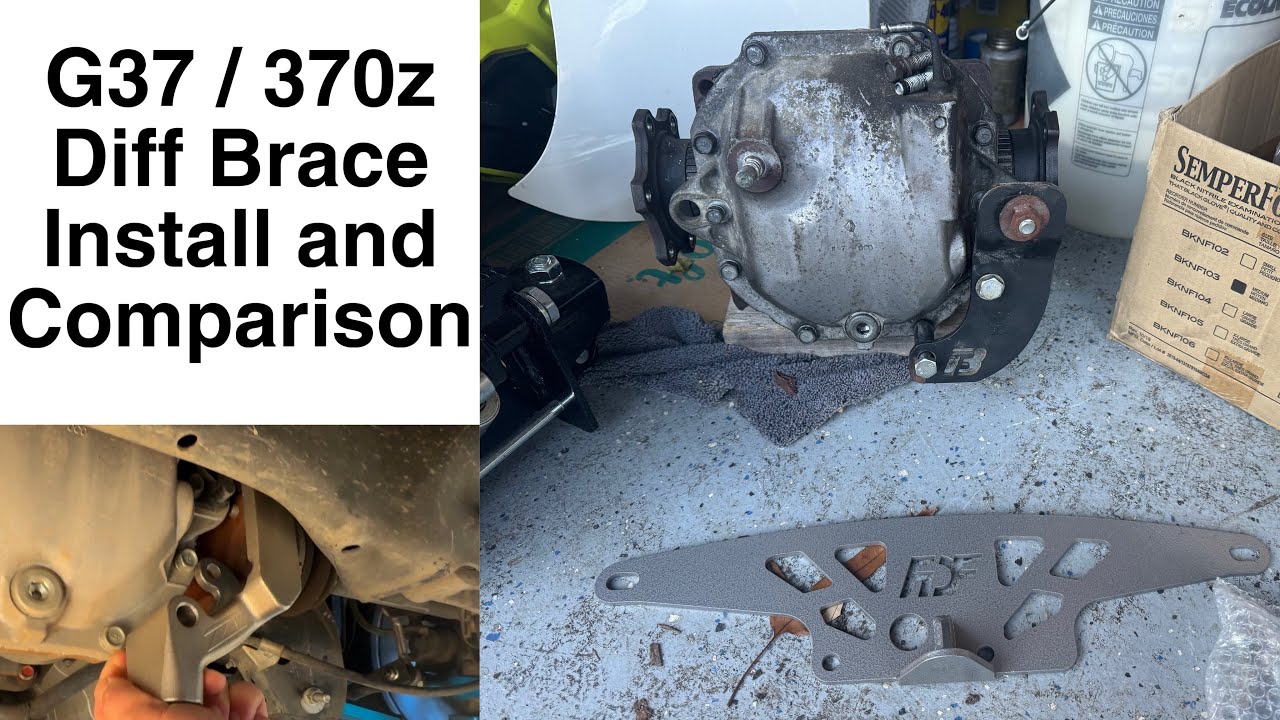 G37 / 370z Differential Braces Comparison and Z1 INSTALL - YouTube
