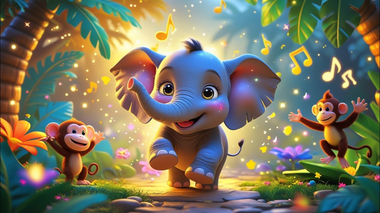 Elephant Stomp & Swing! 🐘🎶 | Fun Kids Dance Song | Cartoon Nursery ...