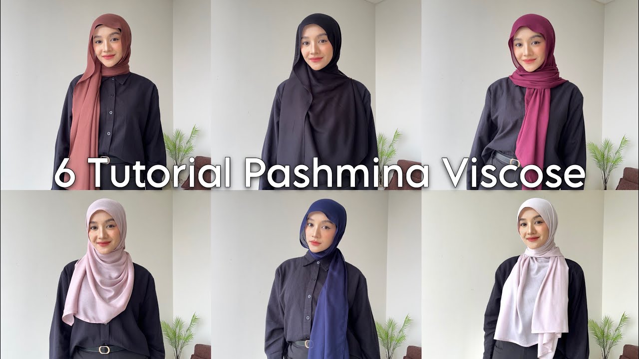 Tutorial Pashmina Viscose | modal viscose - YouTube