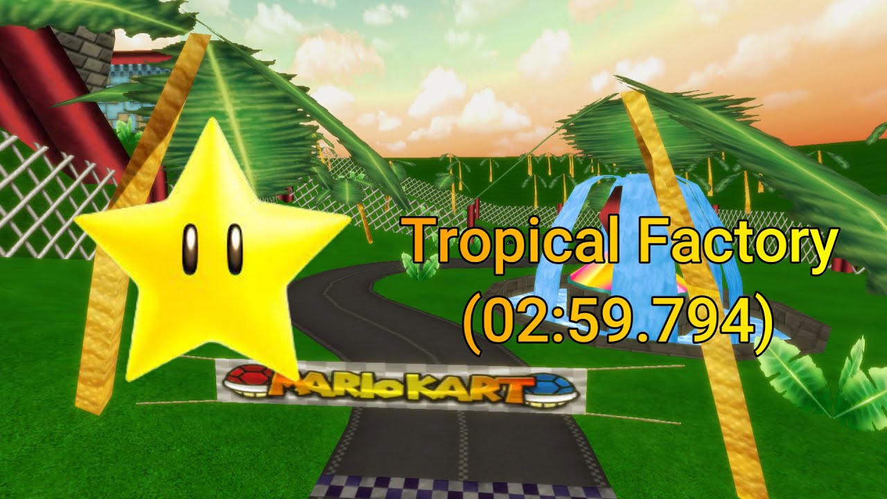 Mario Kart Wii CTGP - Tropical Factory (Gold Star) (02:59.794) - YouTube