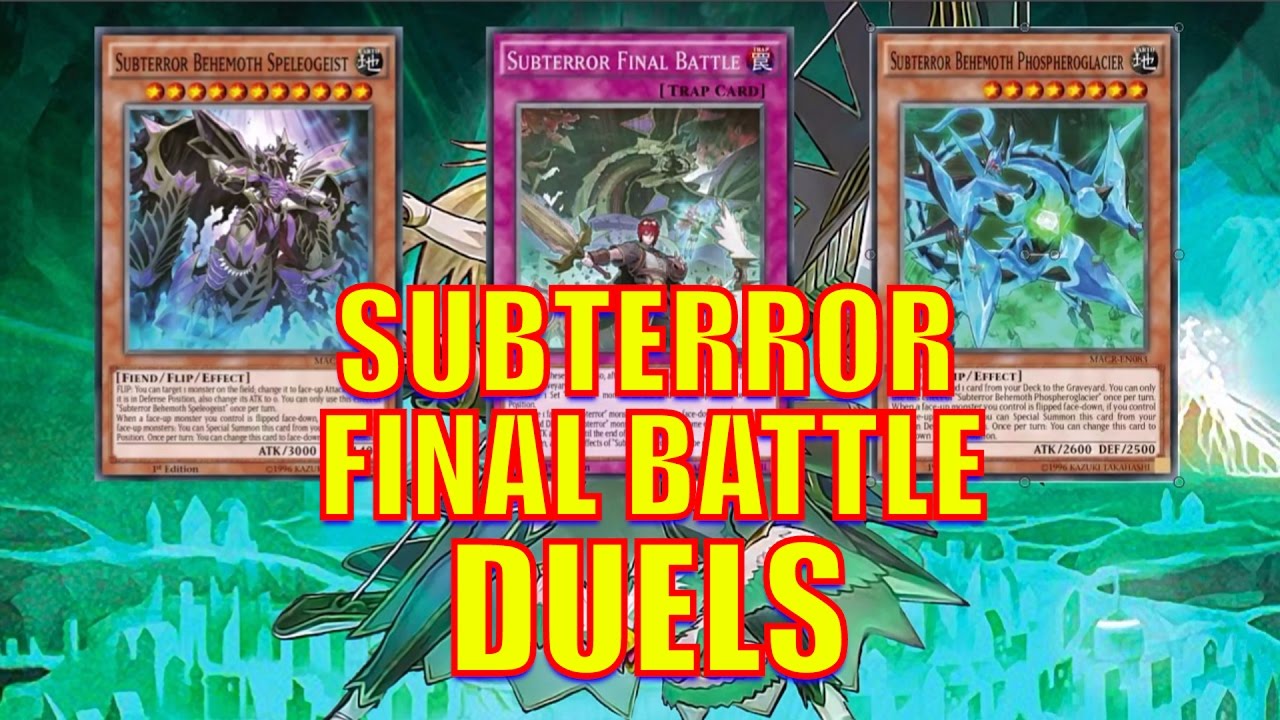 Yugioh - Subterror Final Battle Duels (2017) (Deck in Description ...