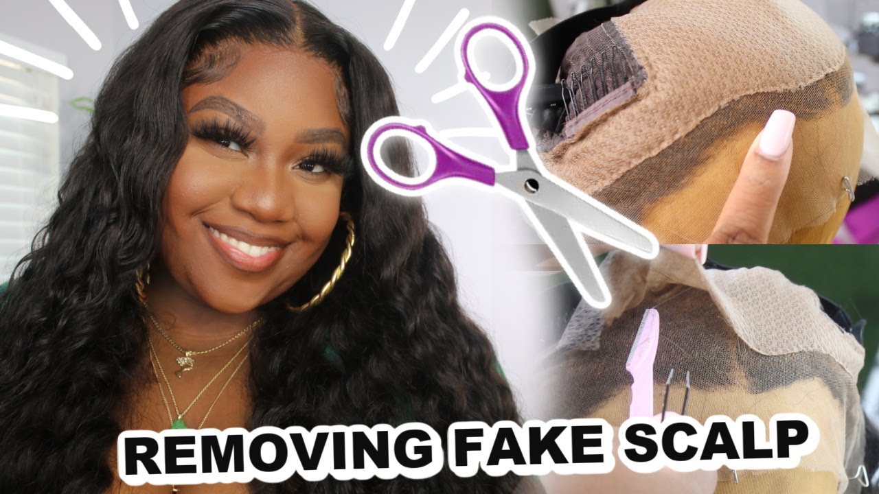 HOW TO REMOVE FAKE SCALP & INSTALL A FRONTAL WIG || BOLD HOLD LEMON ...
