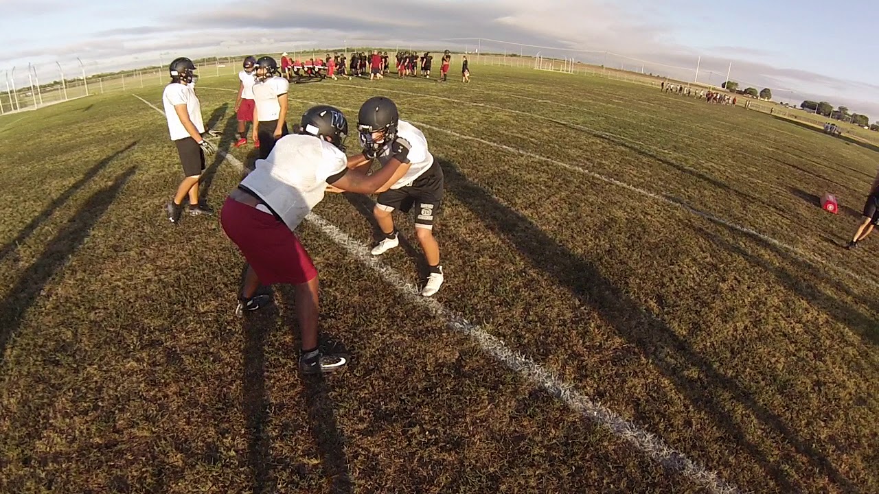Defensive Line Reach Drill - YouTube