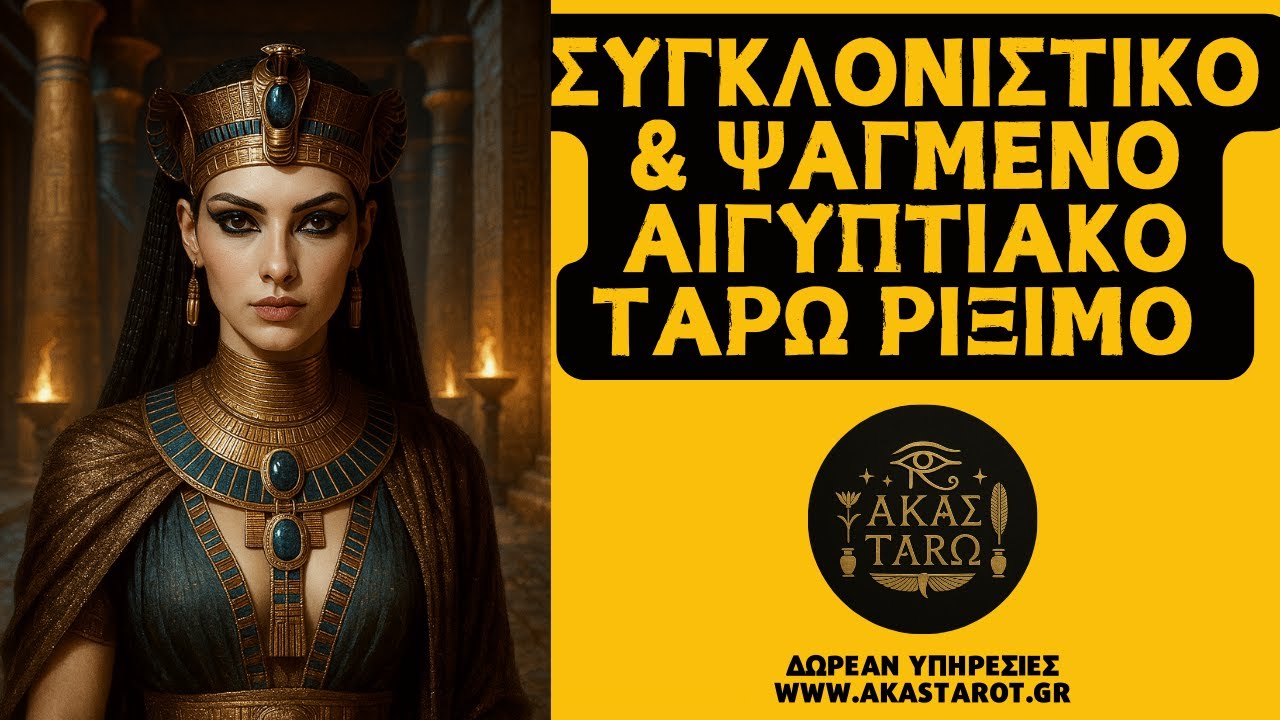 ΜΟΝΑΔΙΚΟ ΑΙΓΥΠΤΙΑΚΟ Ταρώ Άνοιγμα: ΚΑΡΜΙΚΕΣ ΣΥΓΚΡΟΥΣΕΙΣ Γιατί Σε ...