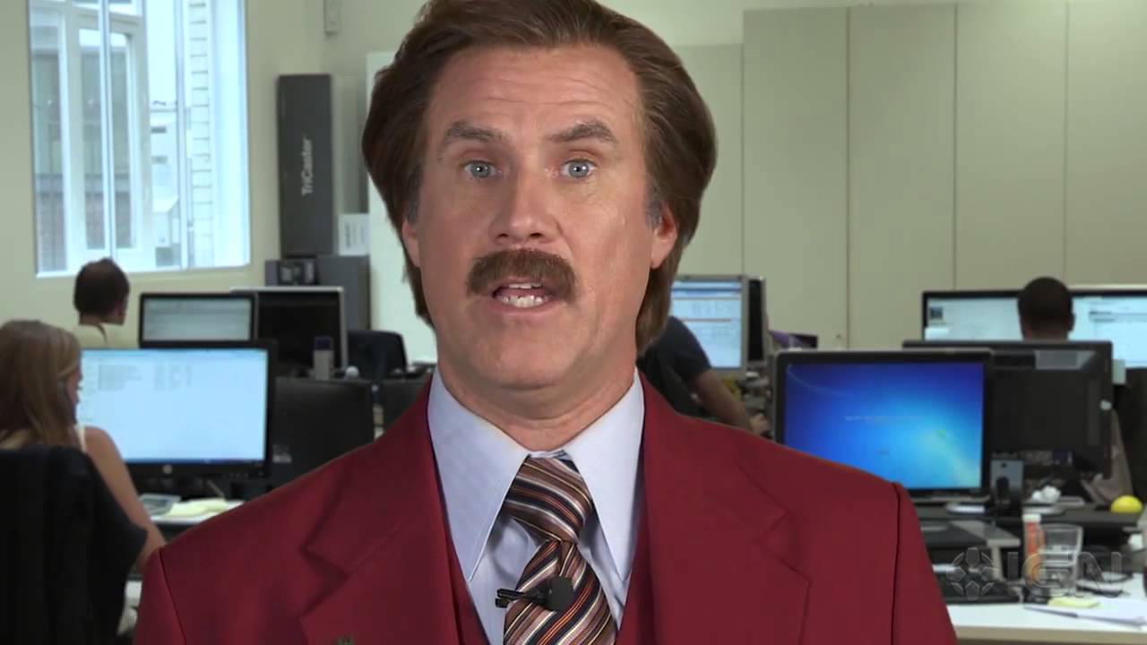 Anchorman 2's Ron Burgundy on the Console War - YouTube