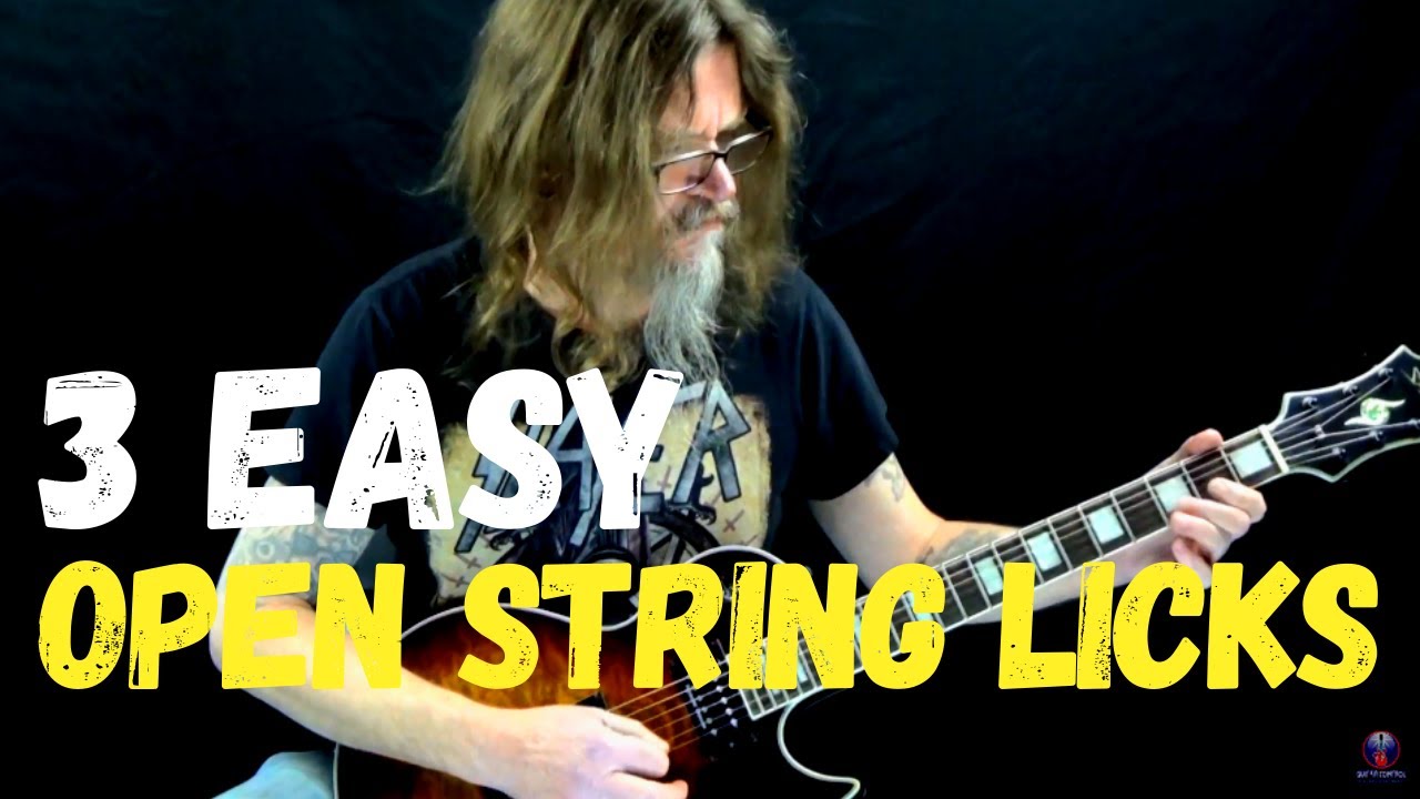 3 Fun & Easy Open String Legato Licks - YouTube
