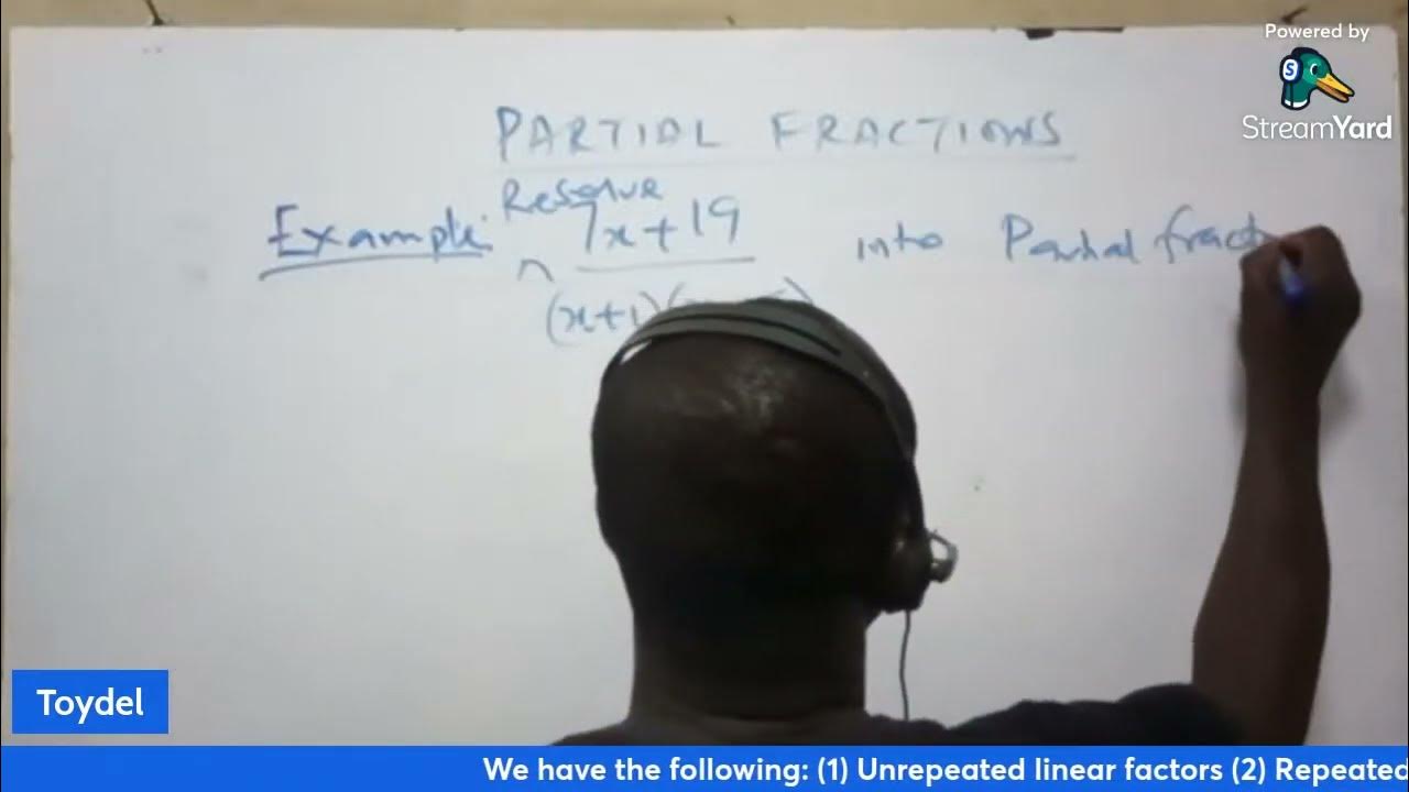 Partial Fractions - YouTube