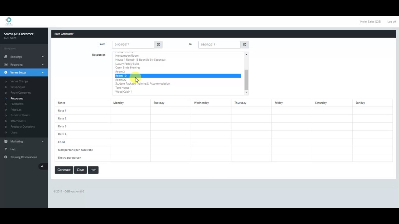 How to choose the Rate Generator - YouTube