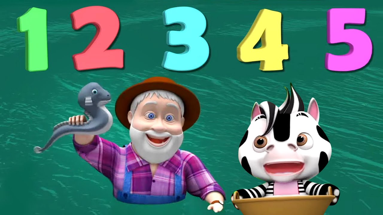 12345 Once I Caught A Fish Alive, Numbers Song and Learning Videos for ...