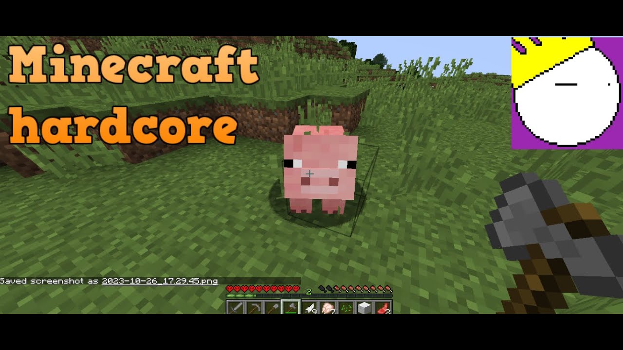 Trying Minecraft hardcore - YouTube