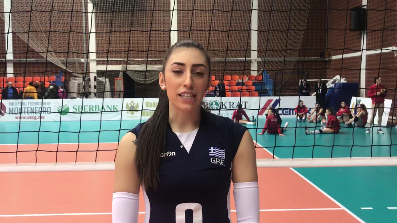 Olga Strantzali nakon utakmice - YouTube