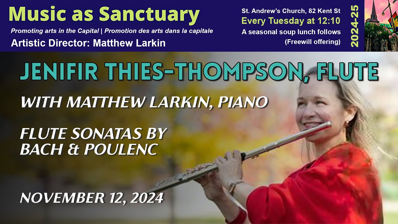 Jenifir Thies-Thompson, Flute with Matthew Larkin, Piano | November 12 ...