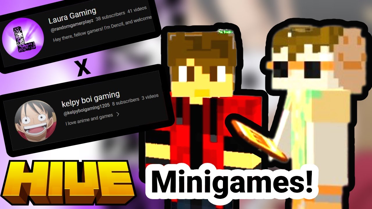 3 Epic Hive Minigames! | Collab With @kelpyboigaming1205 - YouTube