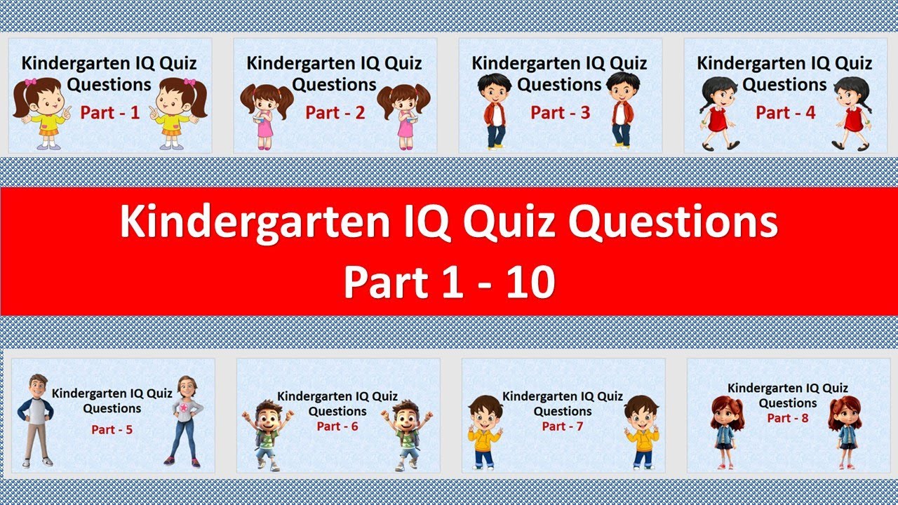 Kindergarten IQ Quiz Questions Part - 1 to10 | Kids IQ | General ...