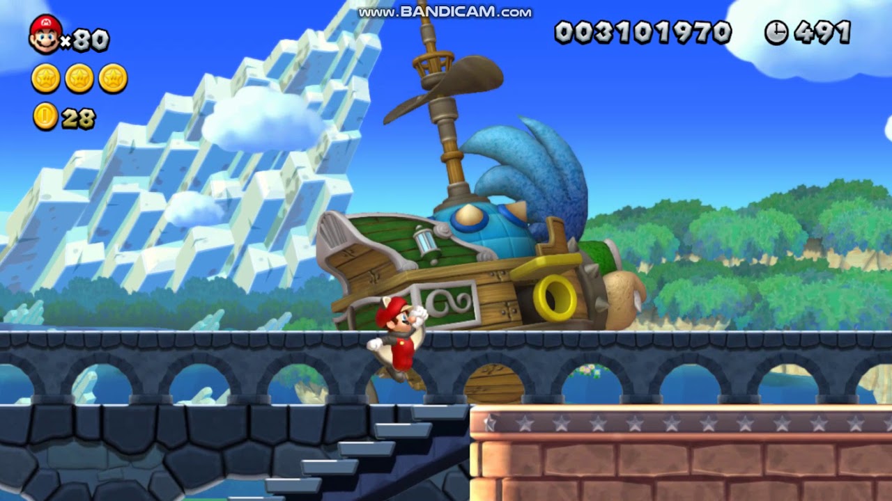 Nsmbu custom levels: Super Mario Bros 3 Fortress 1 and Airship one ...