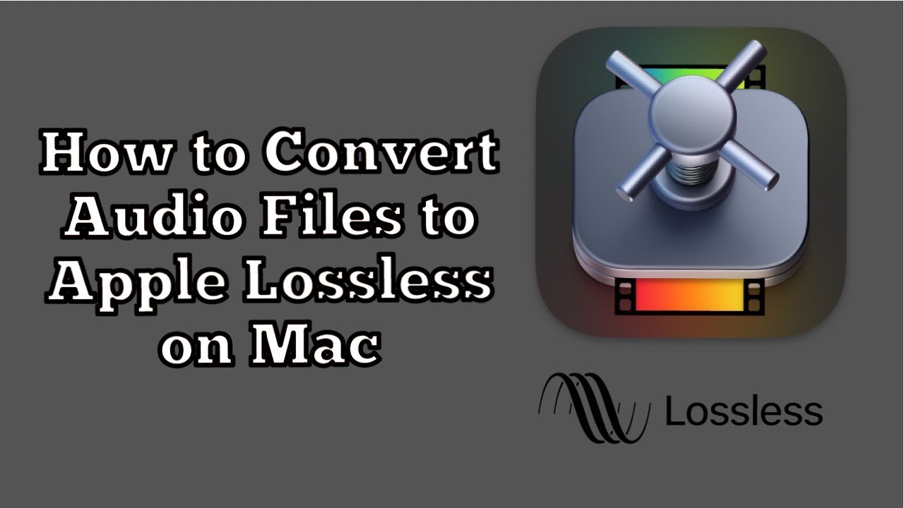 How to Convert Audio Files to Apple Lossless on Mac - YouTube