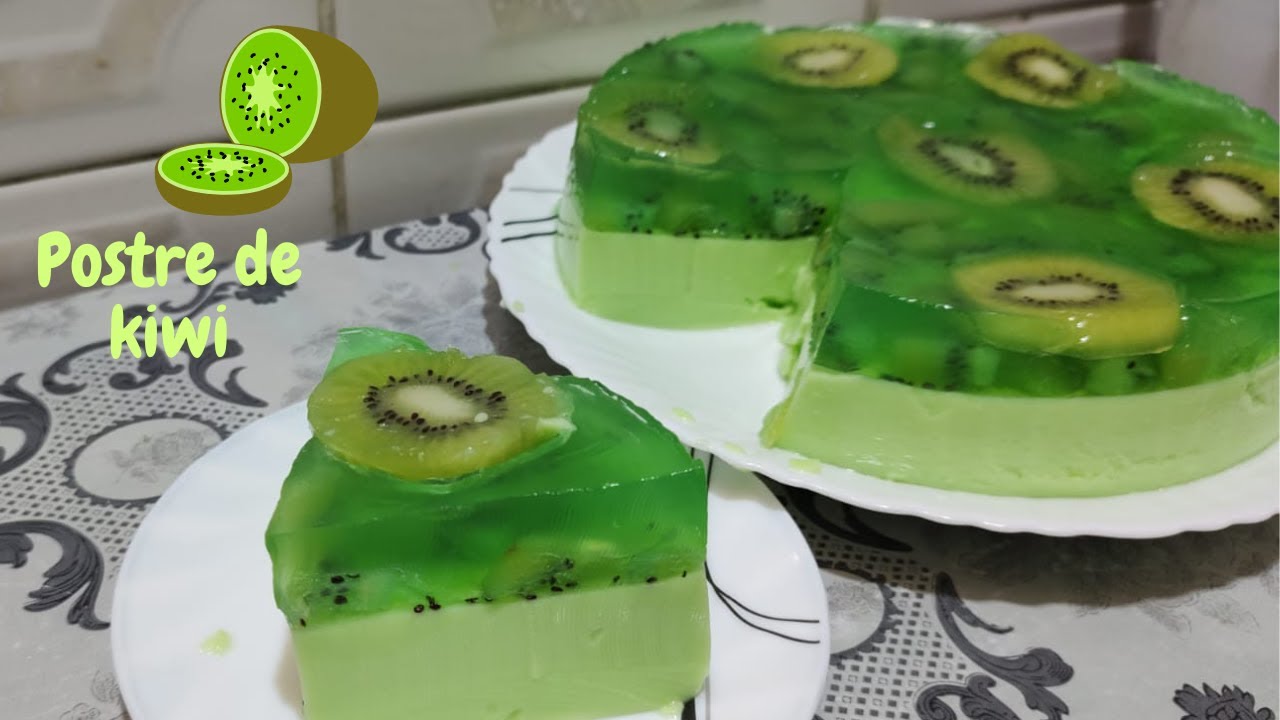 Postre de Kiwi 🥝 Receta de postre fácil rápido y delicioso. #postre ...
