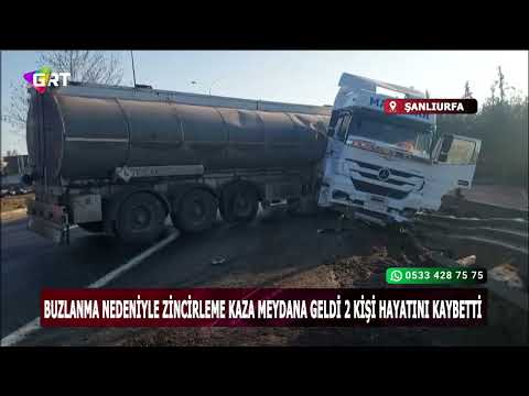 Şanlıurfa'da buzlanma nedeniyle zincirleme kaza, 2 kişi hayatını kaybetti