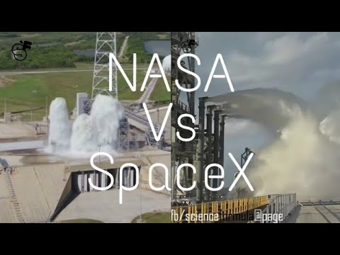 NASA VS SPACE X WATER DELUGE TEST - YouTube