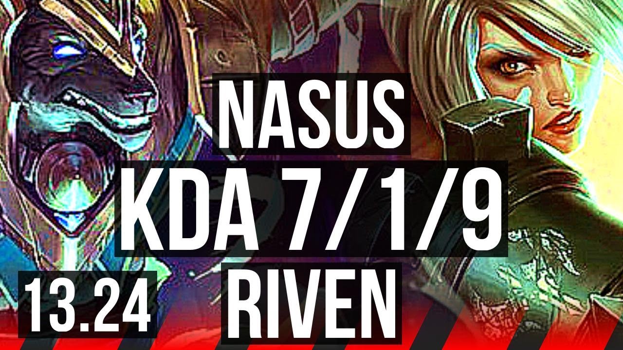 NASUS vs RIVEN (TOP) | 7/1/9, Rank 9 Nasus, Dominating | EUW ...