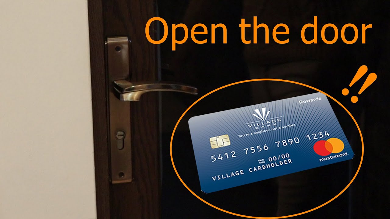 Open a locked door with card - YouTube