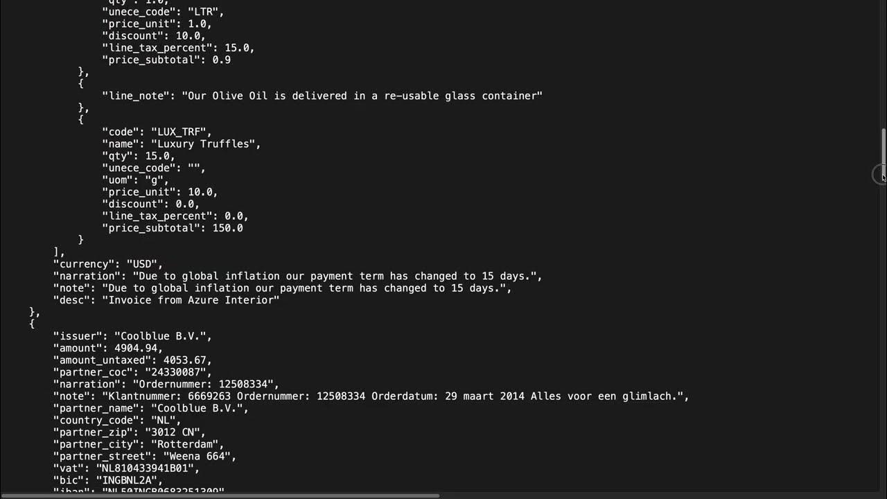 Demo (Invoice2Data): Extract Template based Multiple PDF Invoice data to JSON file - YouTube