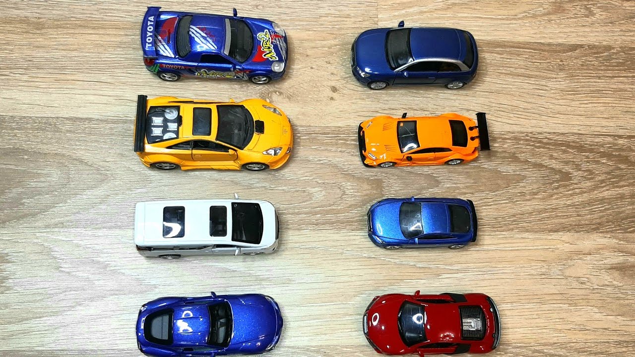 A selection of small cars from a large collection - YouTube