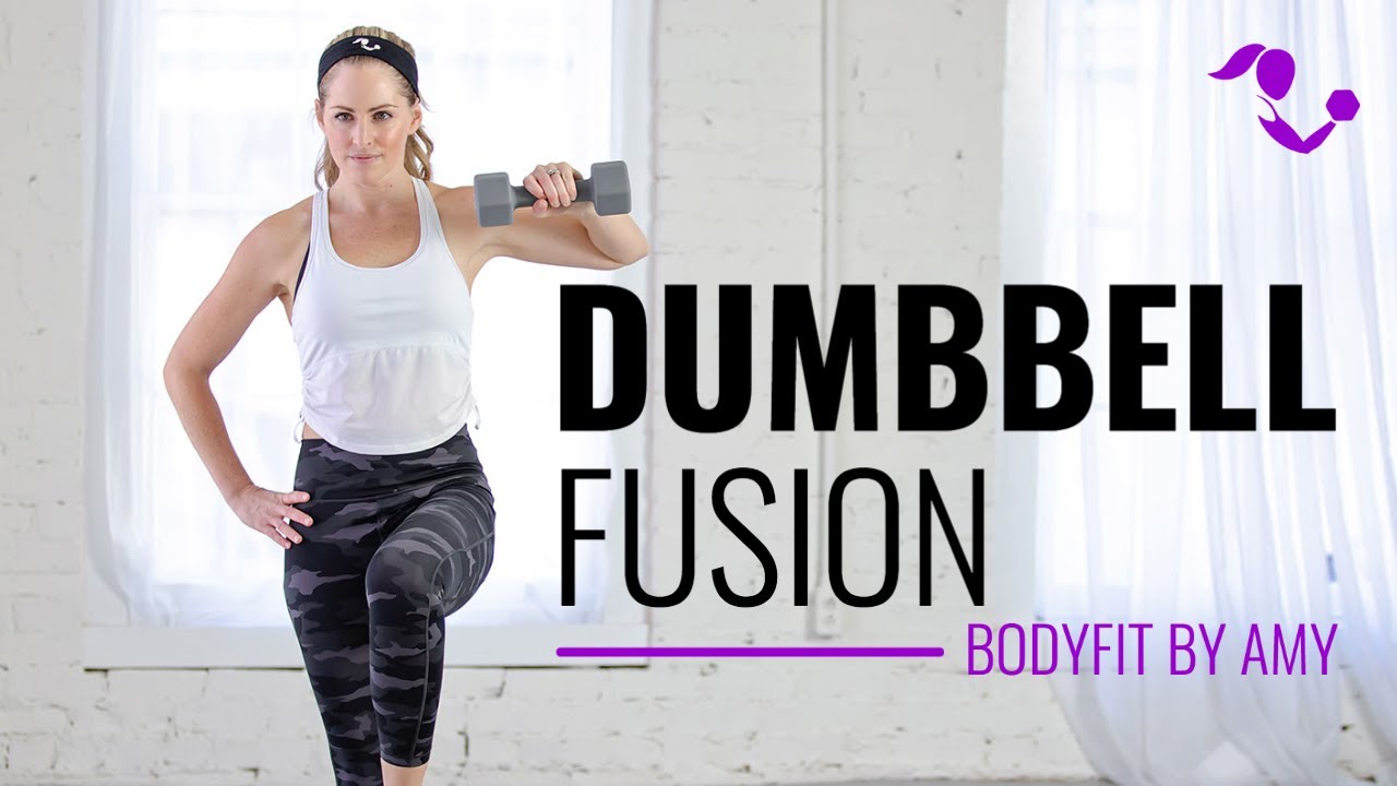 35 Minute Dumbbell Fusion Workout: Home Exercises for Strength, Cardio ...