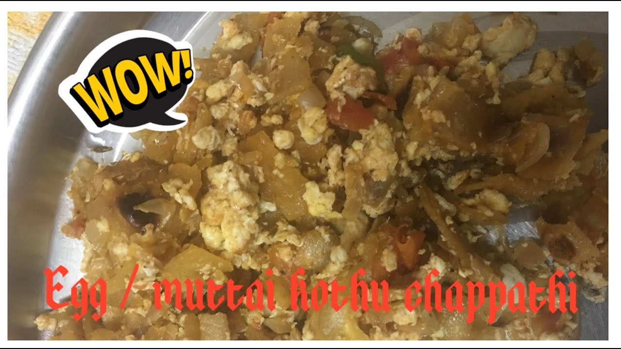 How to make Egg muttai kothu chappathi |easy recipe.... - YouTube