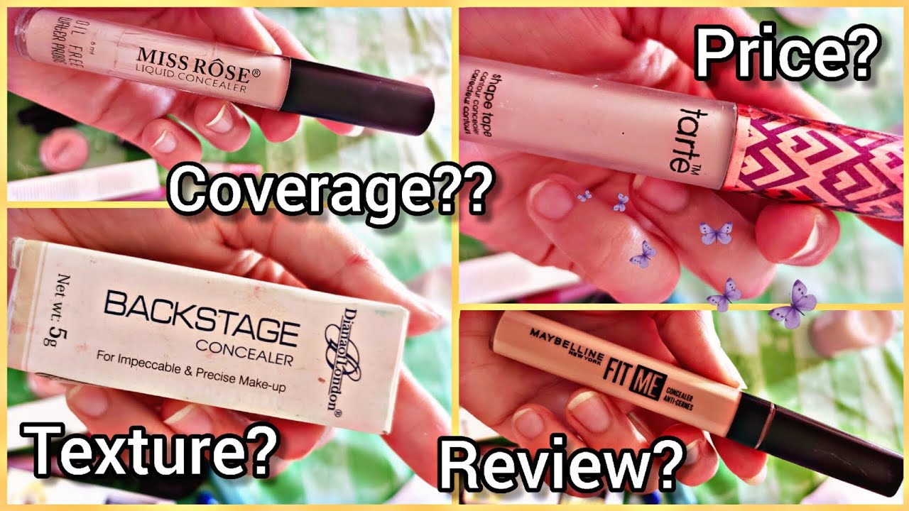 BEST AFFORDABLE CONCEALER REVIEW AND SWATCHES 💖💕 - YouTube