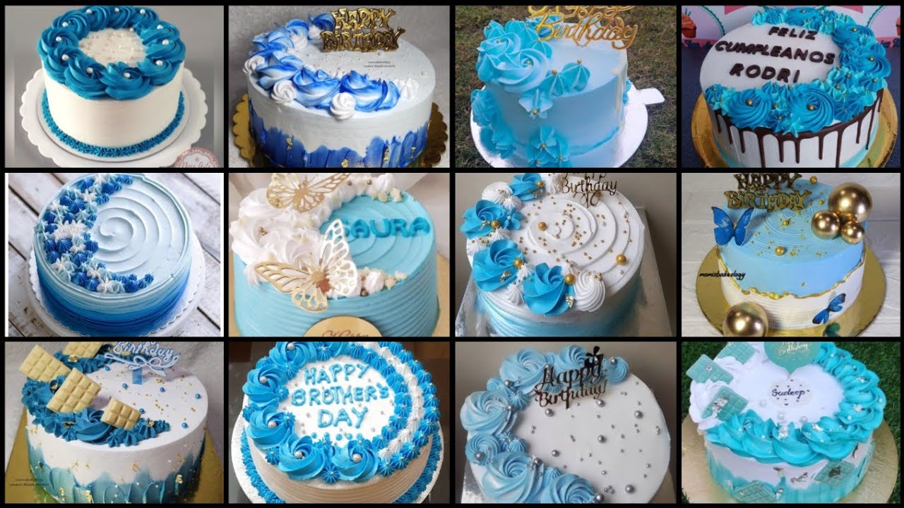 Elegant Sky Blue Theme Cake Decorating ideas 2024 || Latest & Best Sky ...