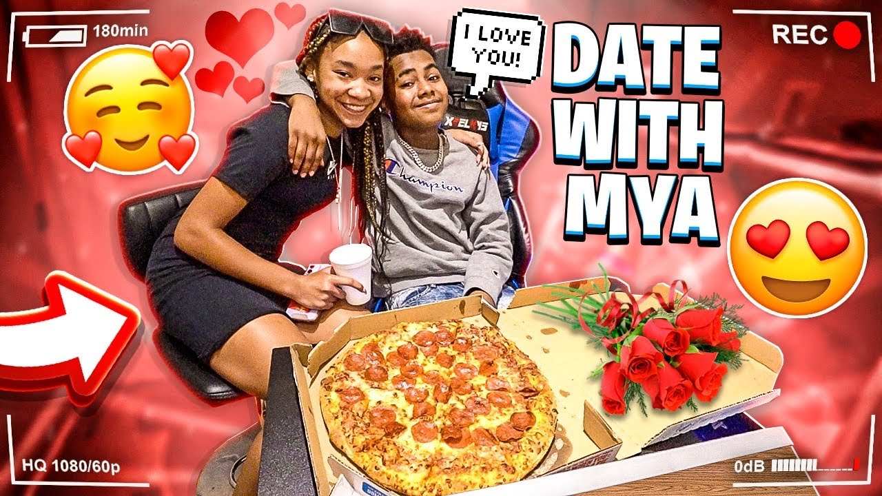 BAM AND MYA FINALLY WENT ON A DATE! (HE KISSED HER) - YouTube