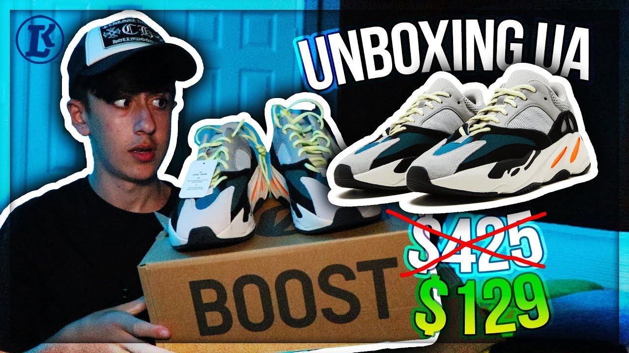 UNBOXING UA YEEZY BOOST 700 WAVE RUNNERS | Lkkiks.com Unboxing | Zane ...