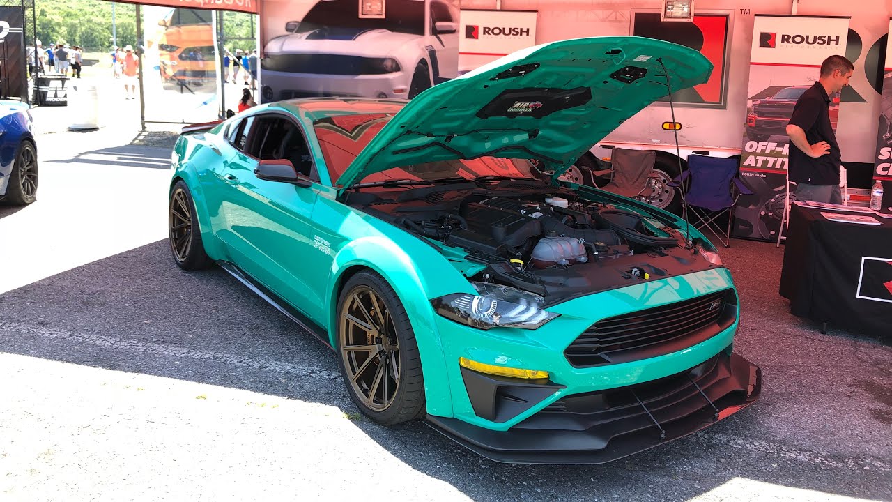 ROUSH 729 Mustang Startup - YouTube